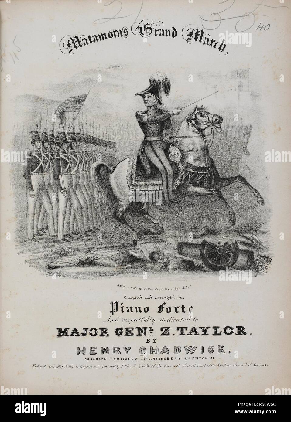 Matamoras Grand March. Music cover dedicated to Major General Zachary ...