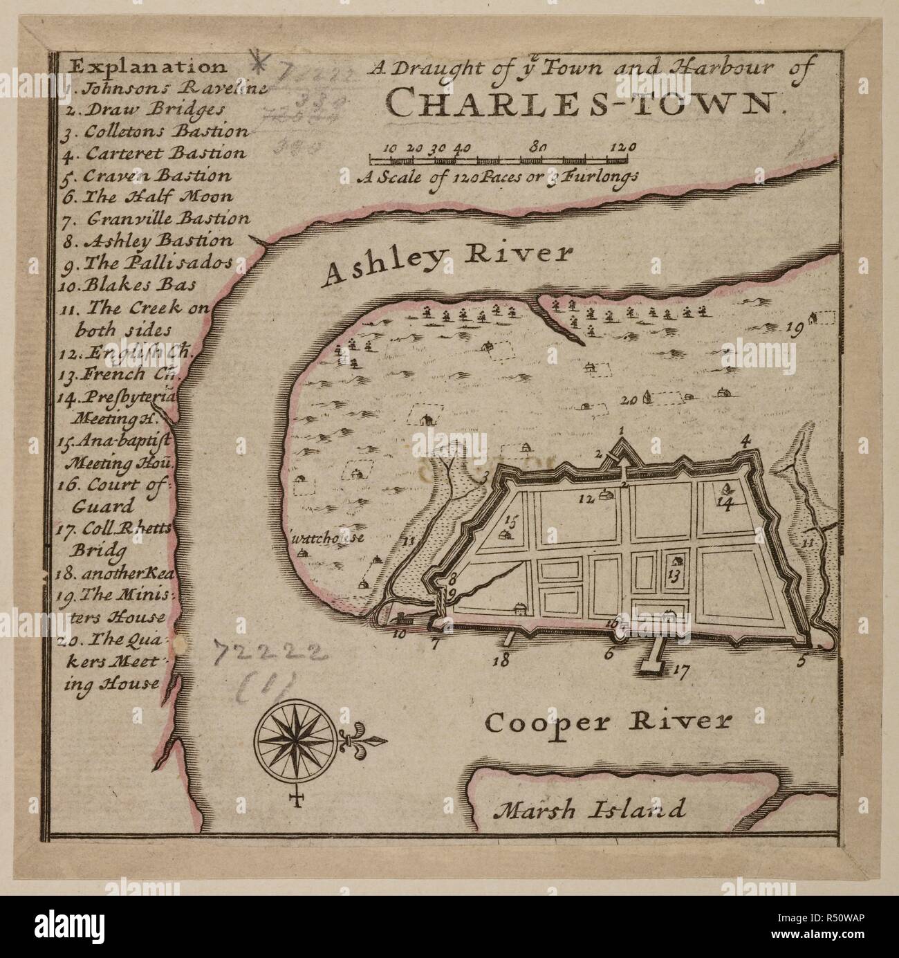 Charles town map hi-res stock photography and images - Alamy