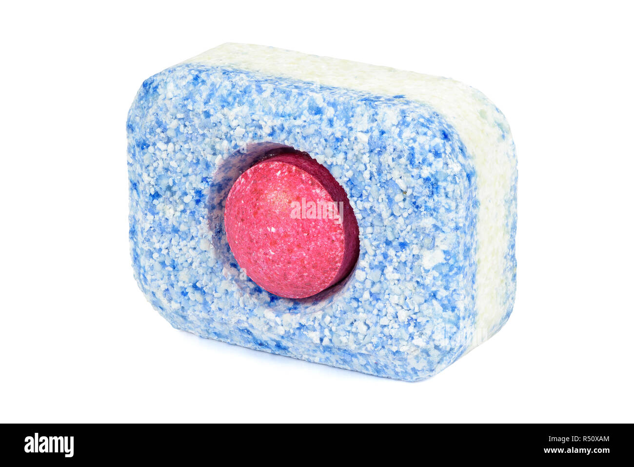 Dishwasher tablet isolated on white background with clipping path Stock ...