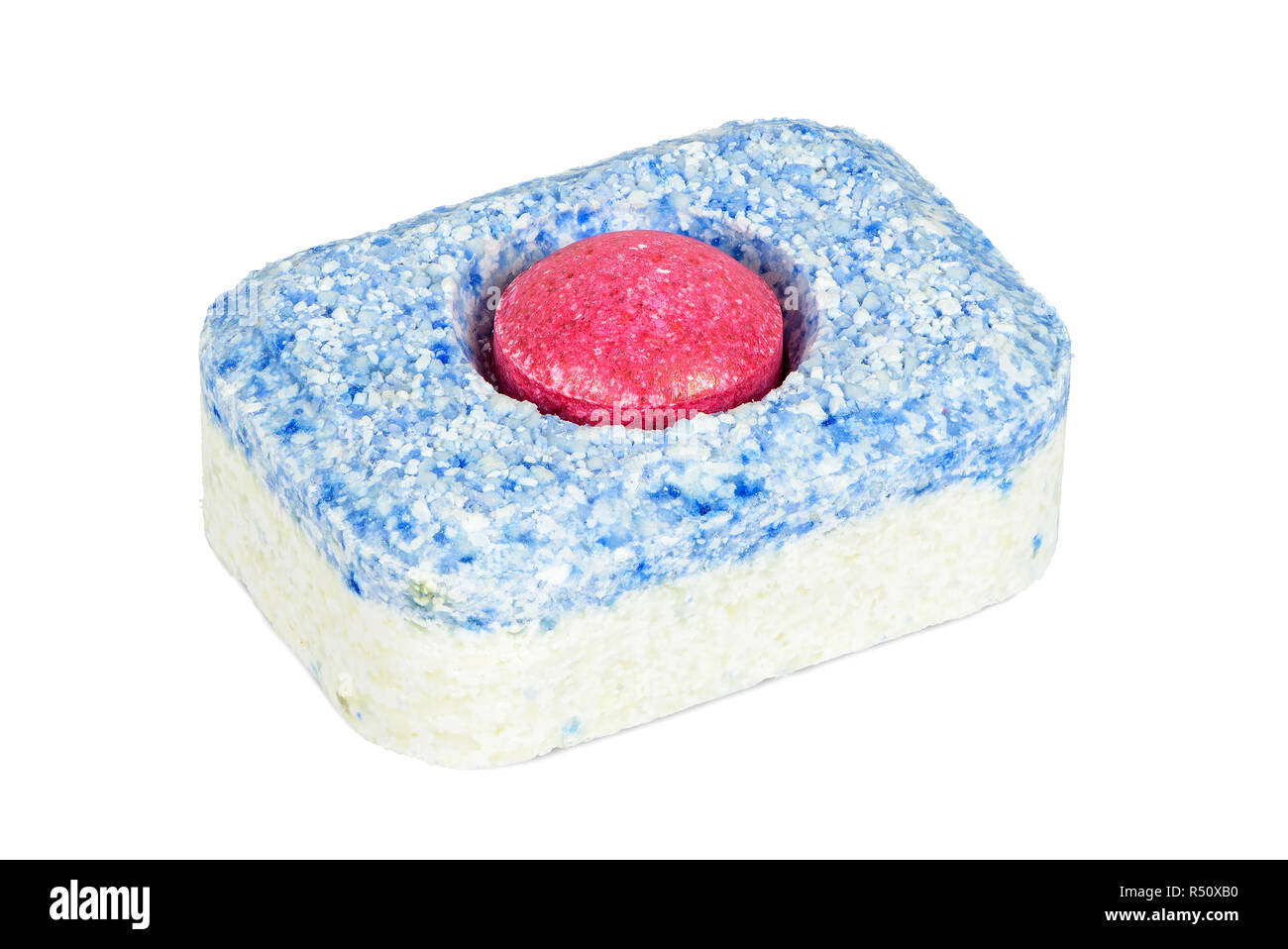 Dishwasher tablet isolated on white background with clipping path Stock ...