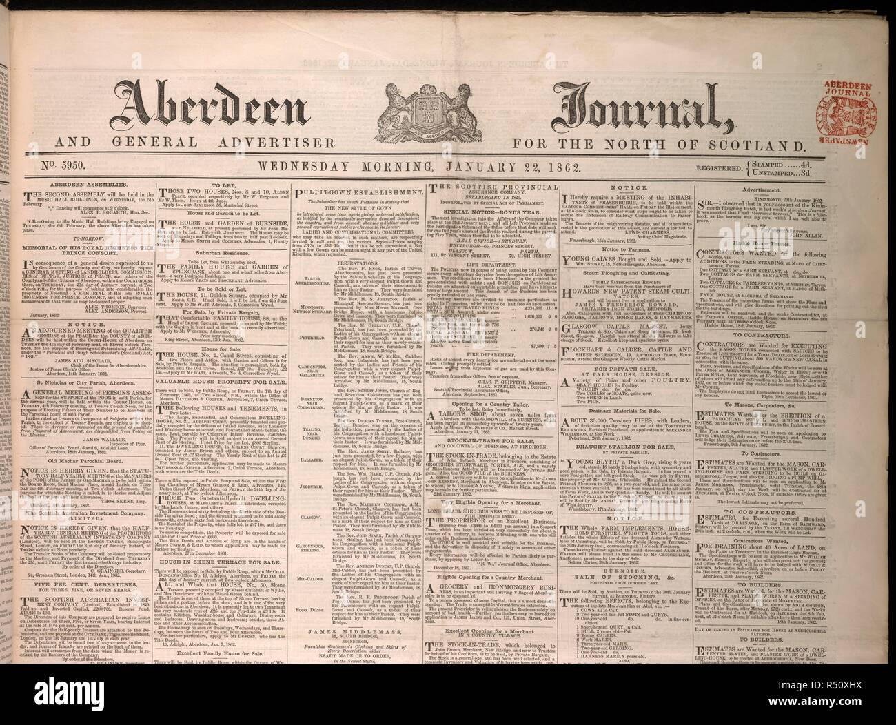 January 1862 hi-res stock photography and images - Alamy