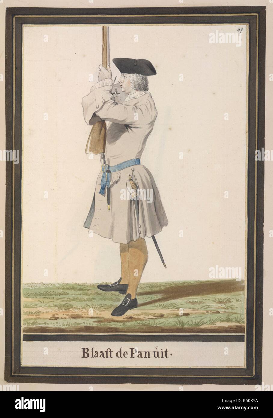 Soldier with musket. Drawings of Dutch Military Costurmes and Musket ...