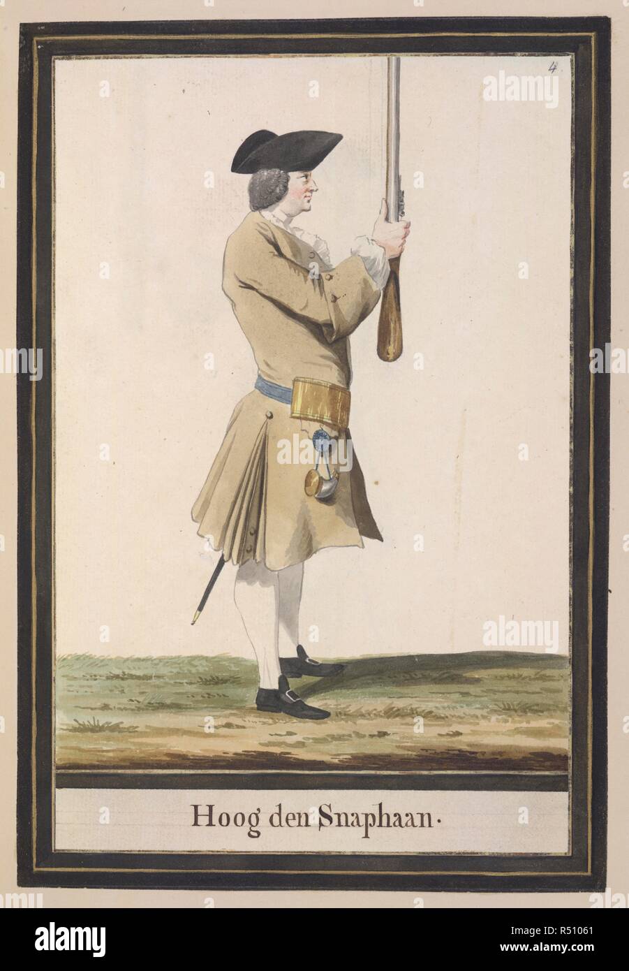 Soldier with musket. Drawings of Dutch Military Costurmes and Musket ...