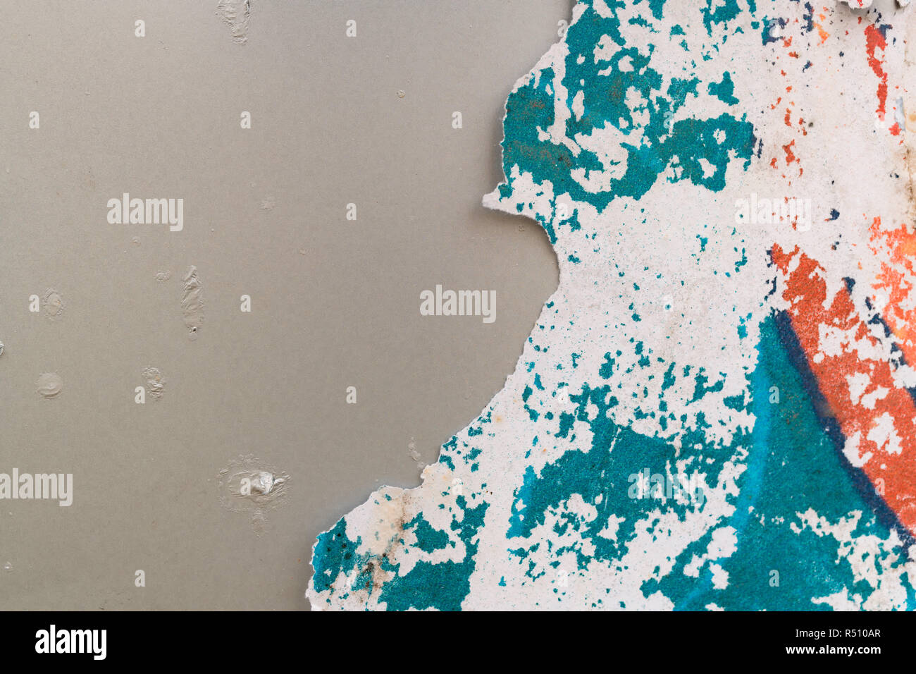 Torn billboard poster paper pattern texture as background Stock Photo ...