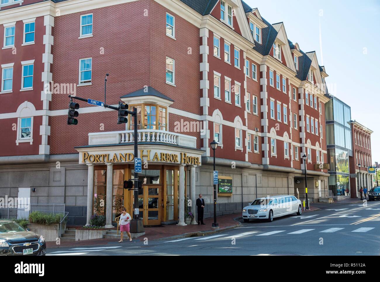 Portland Harbor Hotel Stock Photo - Alamy