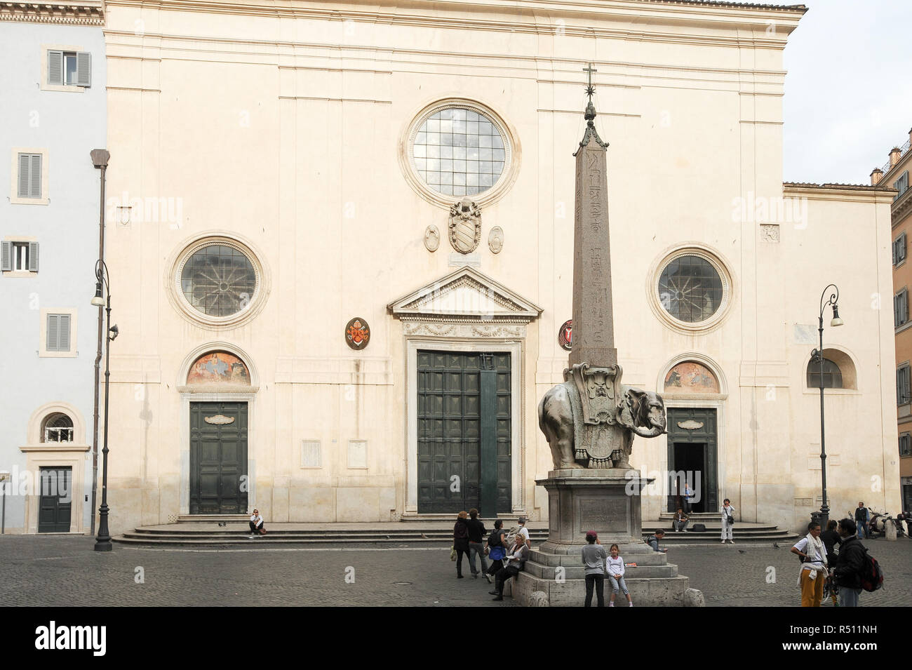 Marble Obelisco della Minerva (Elephant and Obelisk) from 1665 1667 ...