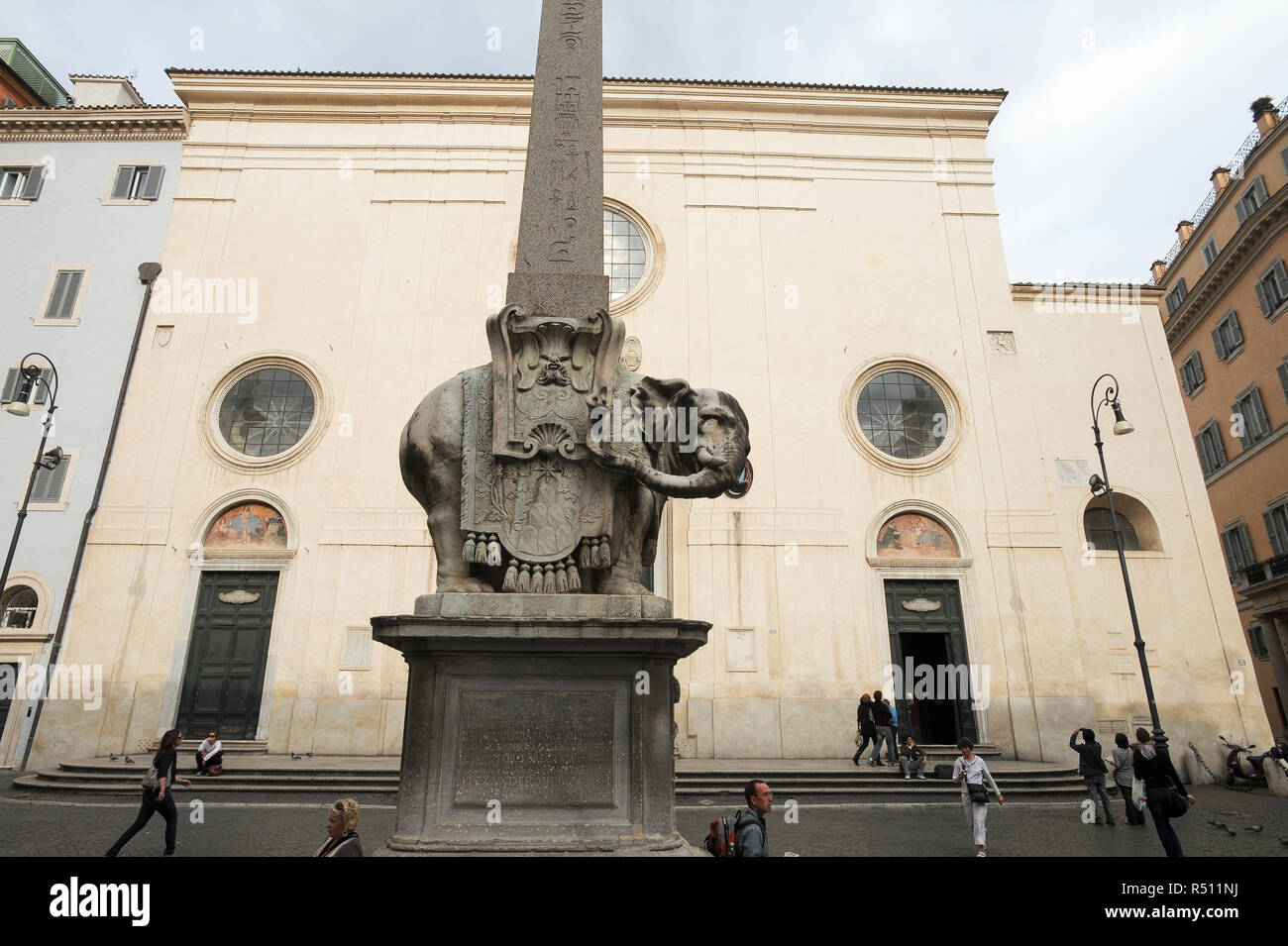 Marble Obelisco della Minerva (Elephant and Obelisk) from 1665 1667 ...