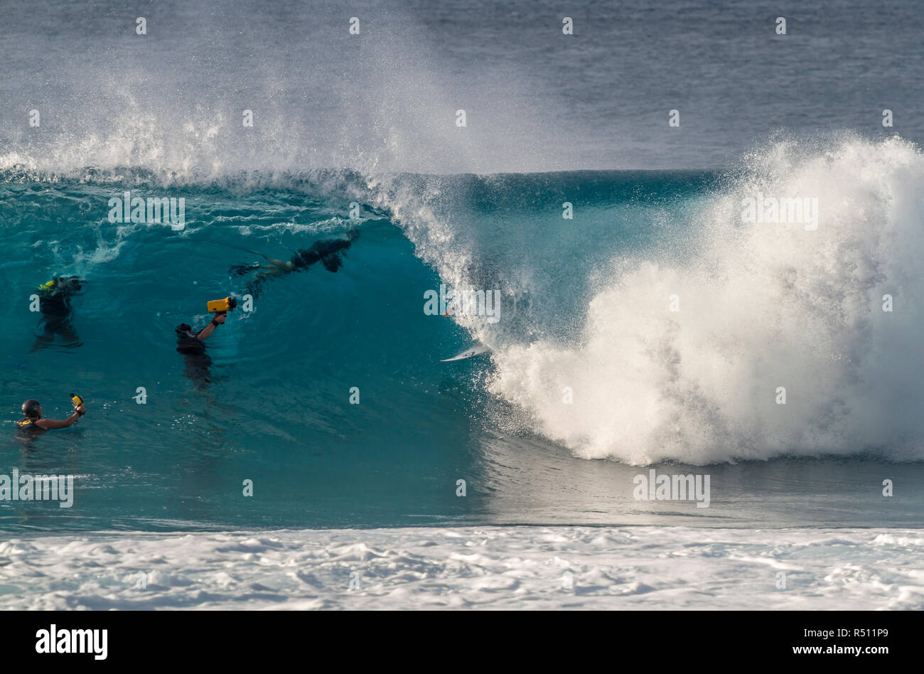 Wave underwater surfer ride hi-res stock photography and images - Alamy