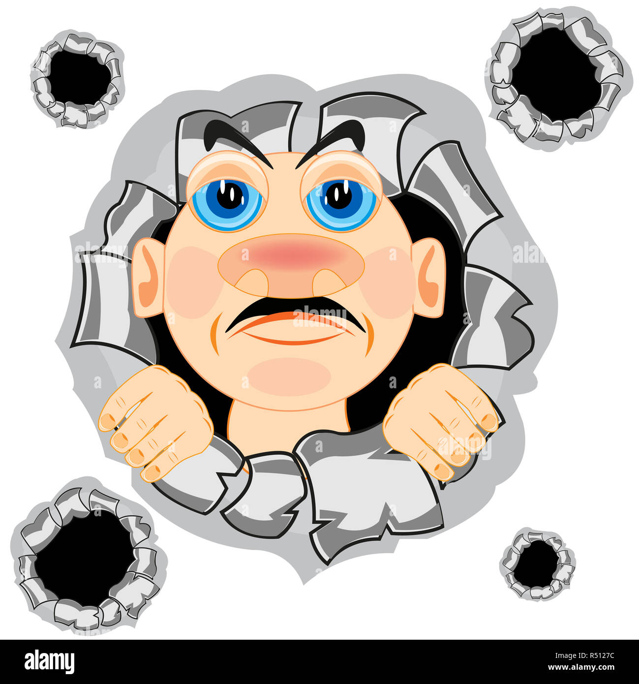 Human head hole Cut Out Stock Images & Pictures - Alamy