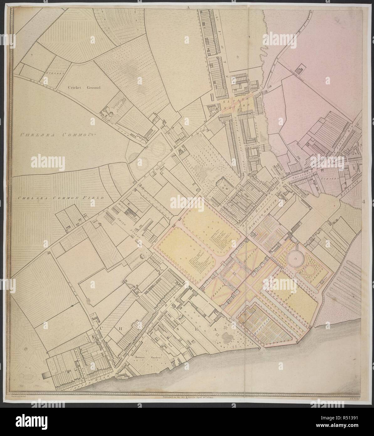 Chelsea. A plan of Chelsea. . Source: Maps.Crace.5.173 part 4 ...