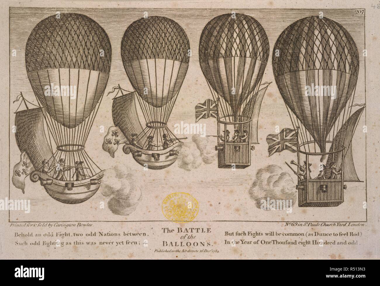 The Battle of the Balloons. A collection of broadsides, cuttings from ...