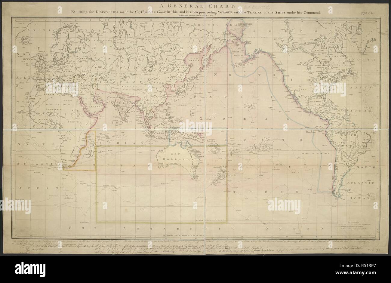 James cook general map hi-res stock photography and images - Alamy