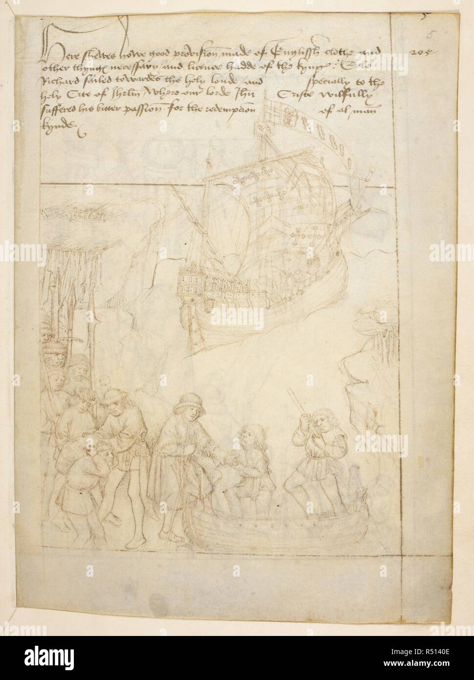 Richard Beauchamp, Earl of Warwick, preparing to sail to Jerusalem. In ...