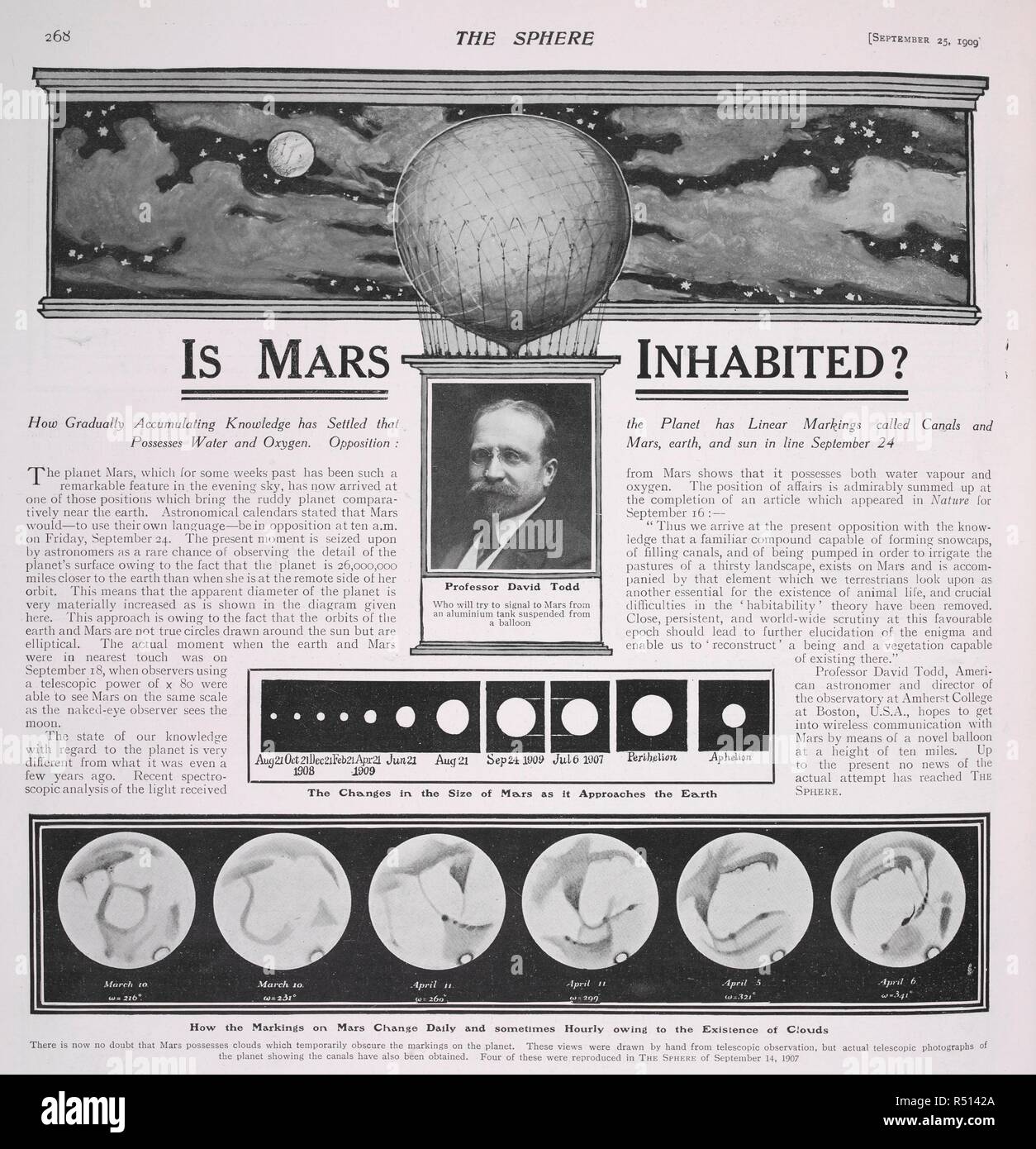 Is Mars inhabited? An article on the canals on Mars and describing how ...
