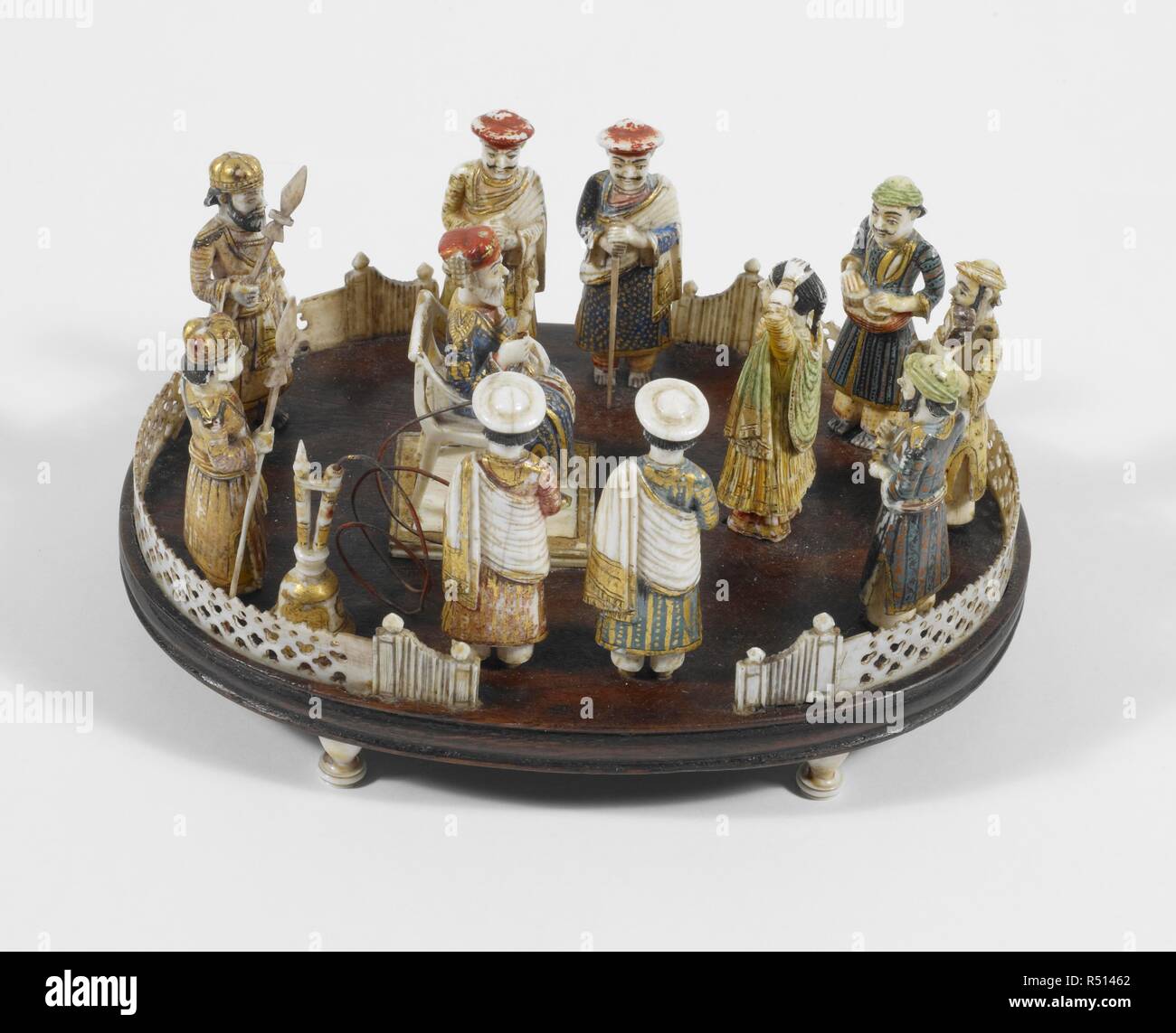 Ivory model of Akbar Shah II with musicians. Source: Foster 1062 Stock ...