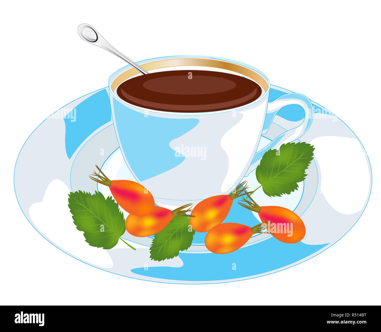Tea with wild rose Stock Photo - Alamy