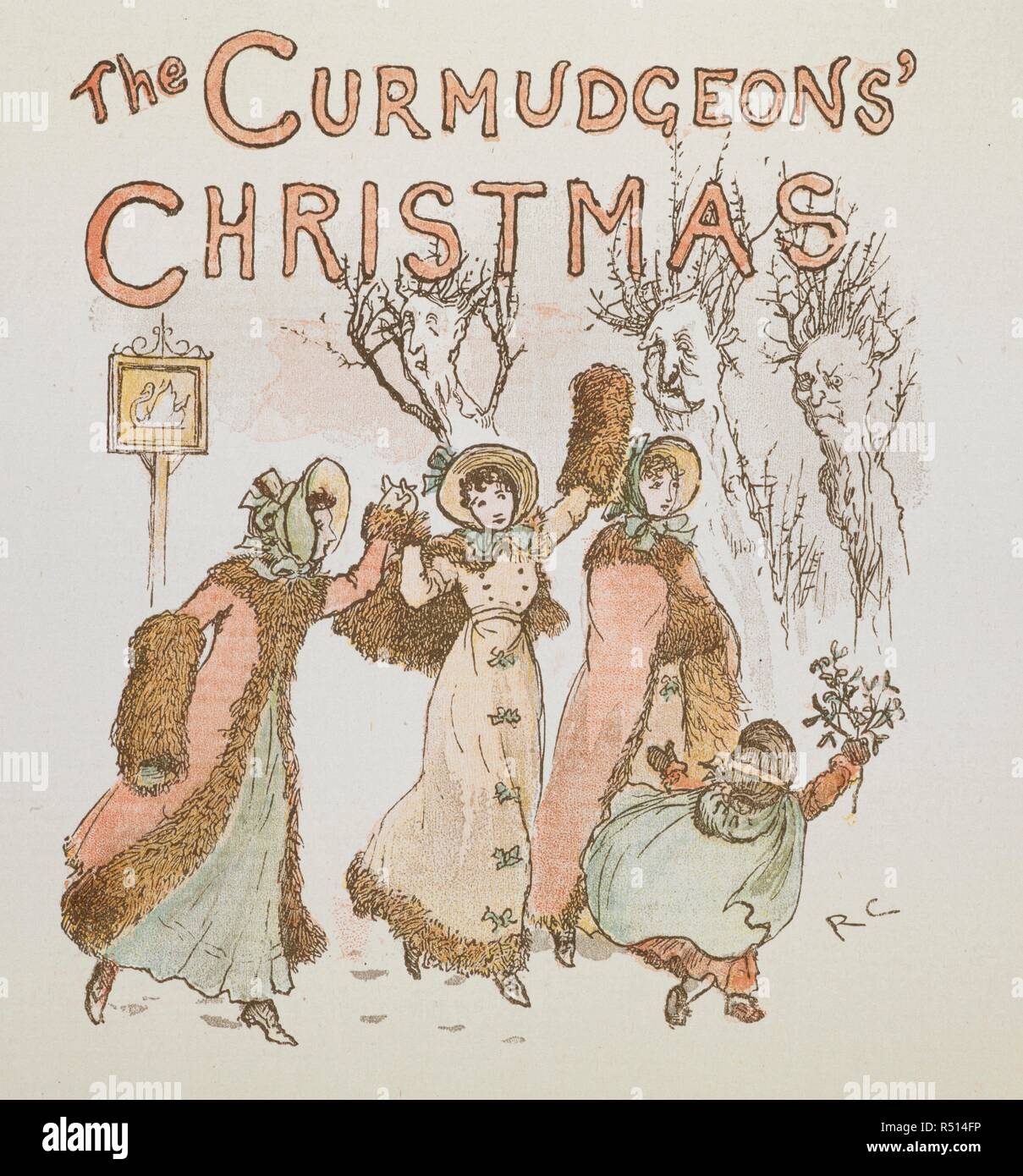 Victorian christmas illustration humour hi-res stock photography and ...