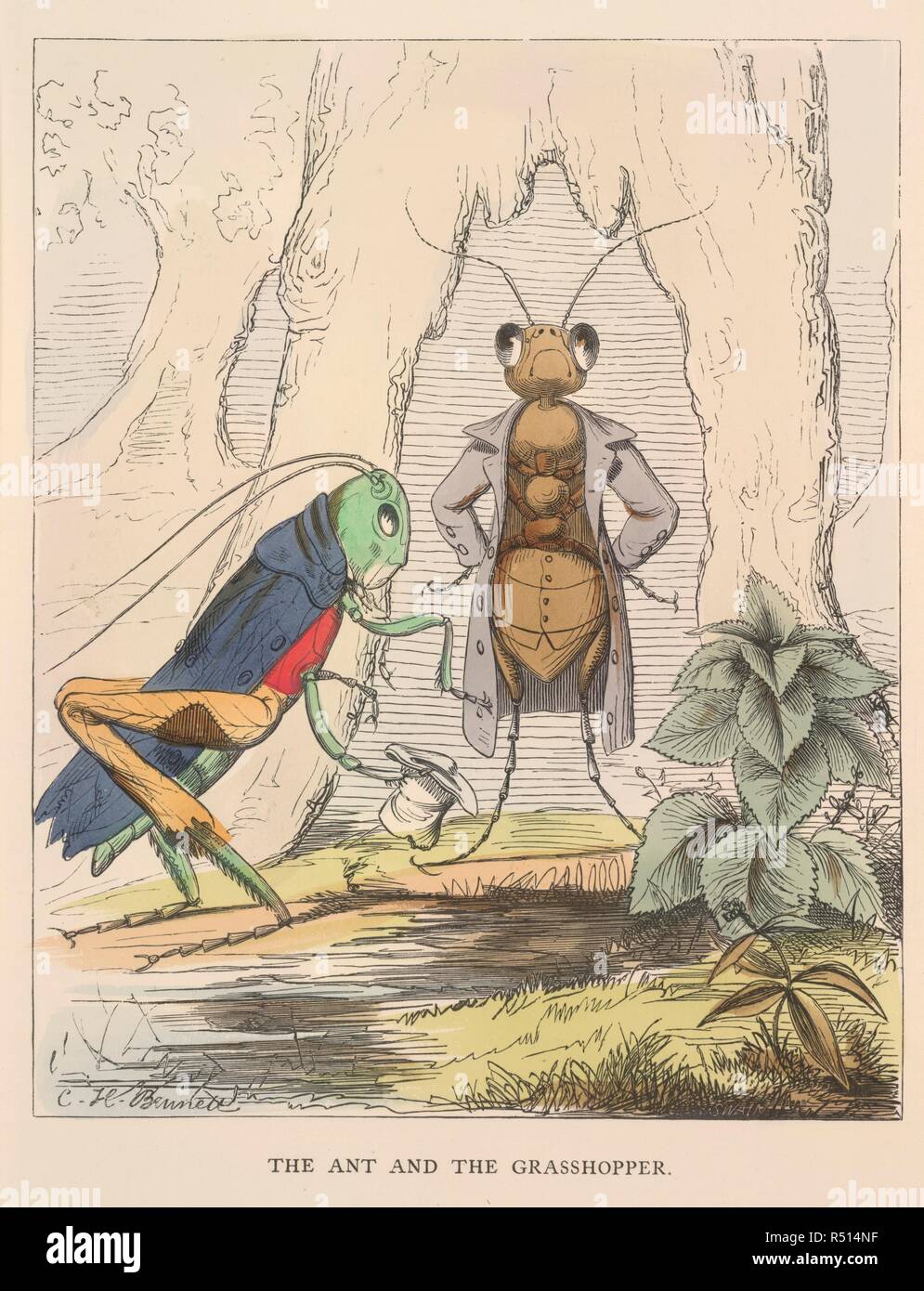 The ant and the grasshopper. The Fables of Ã†sop and others. Translated ...