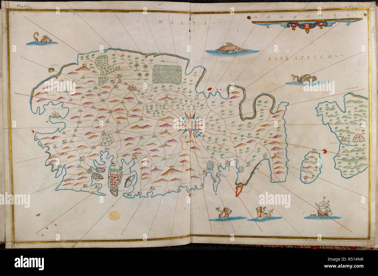 A map of Malta. A maritime atlas of the world, accompanied by special ...