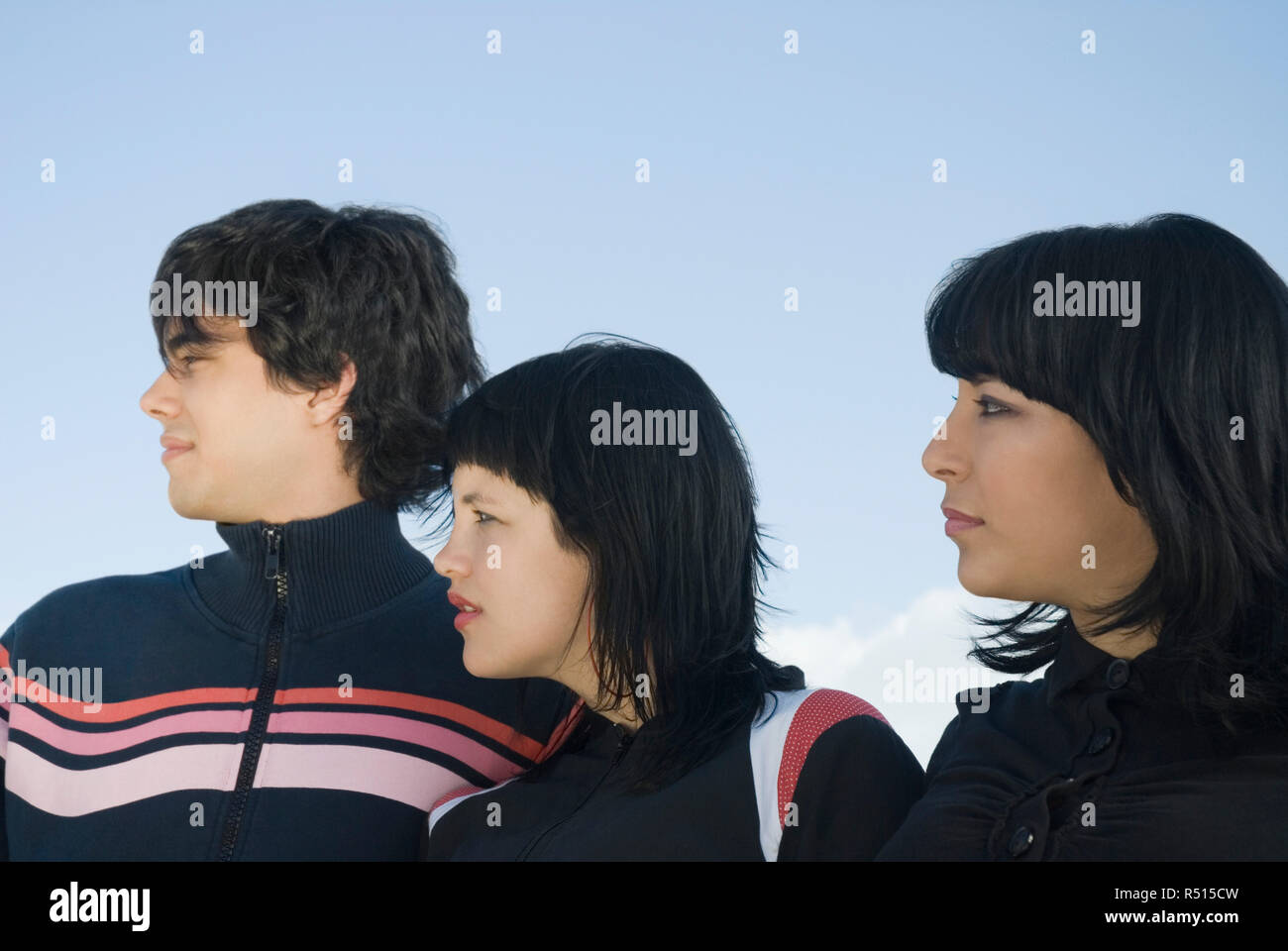 Three persons viewing hi-res stock photography and images - Alamy