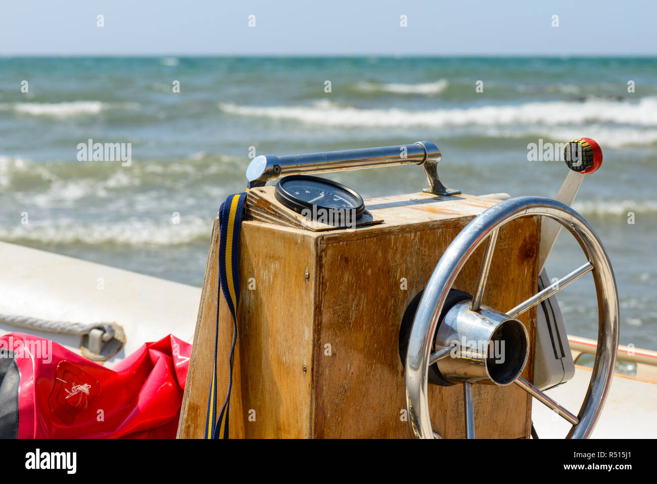 boat with rudder Stock Photo - Alamy