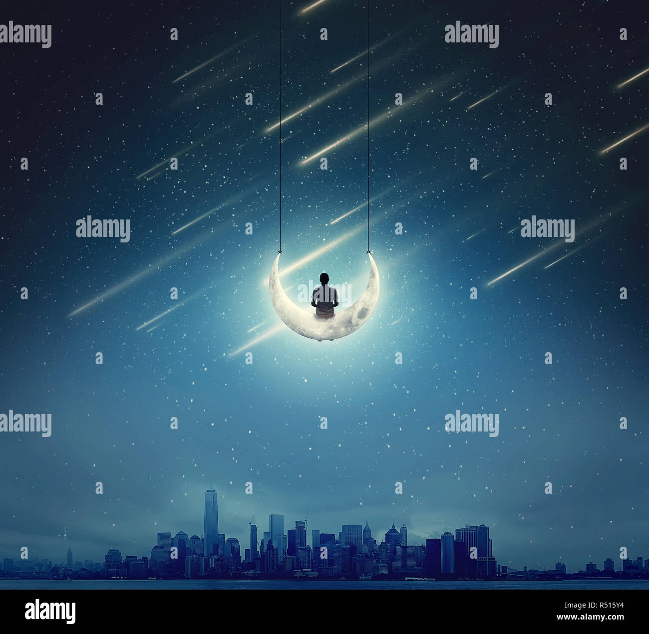 Boy swing silhouette hi-res stock photography and images - Alamy