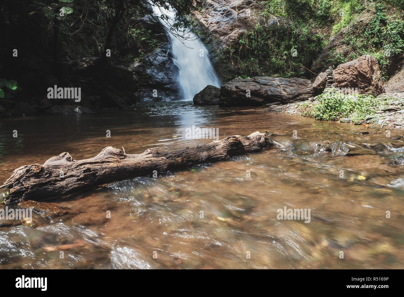 A beautiful waterfall Stock Photo - Alamy