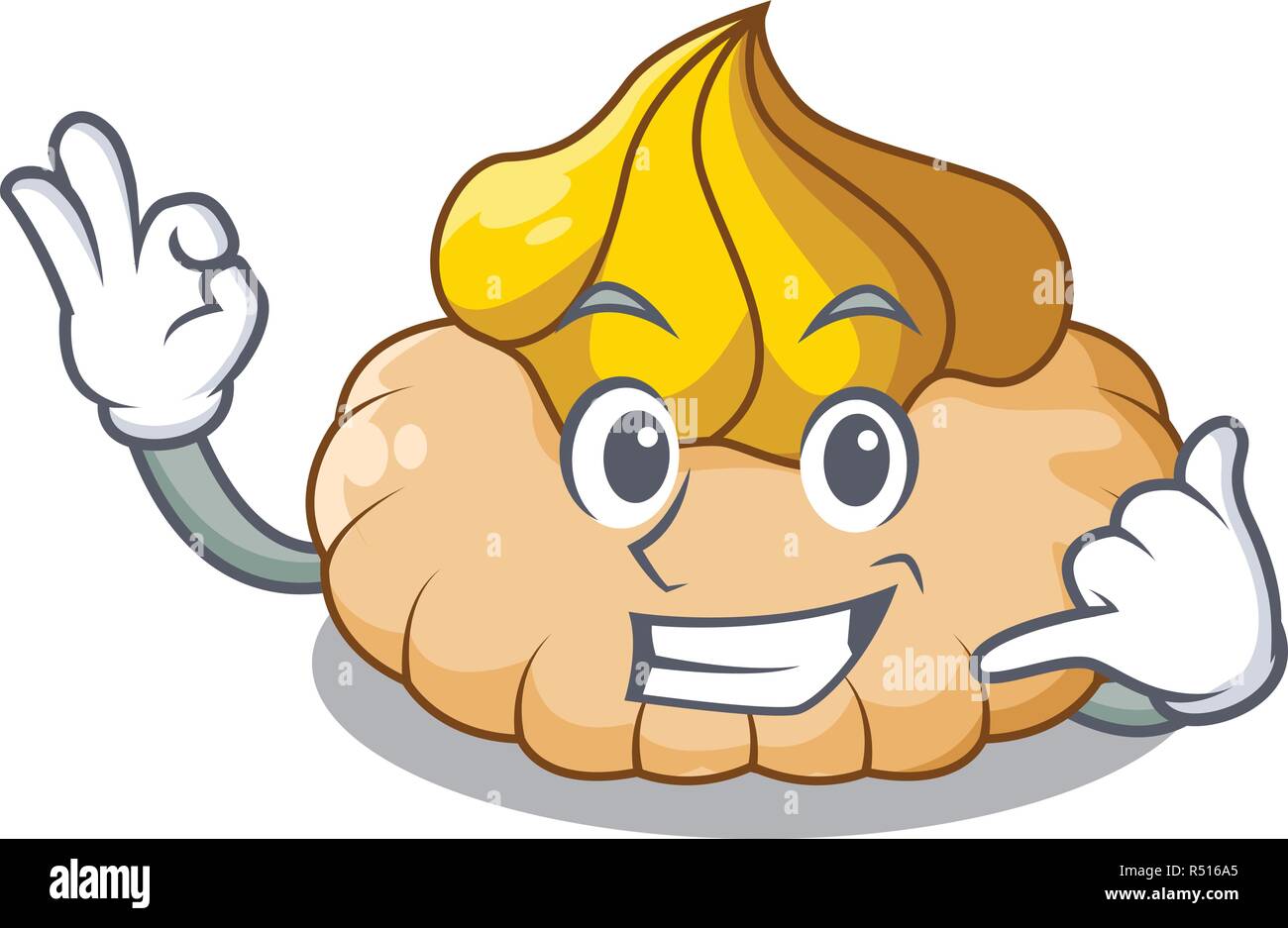 Call me ice cream biscuit on wafers cartoon Stock Vector Image & Art ...