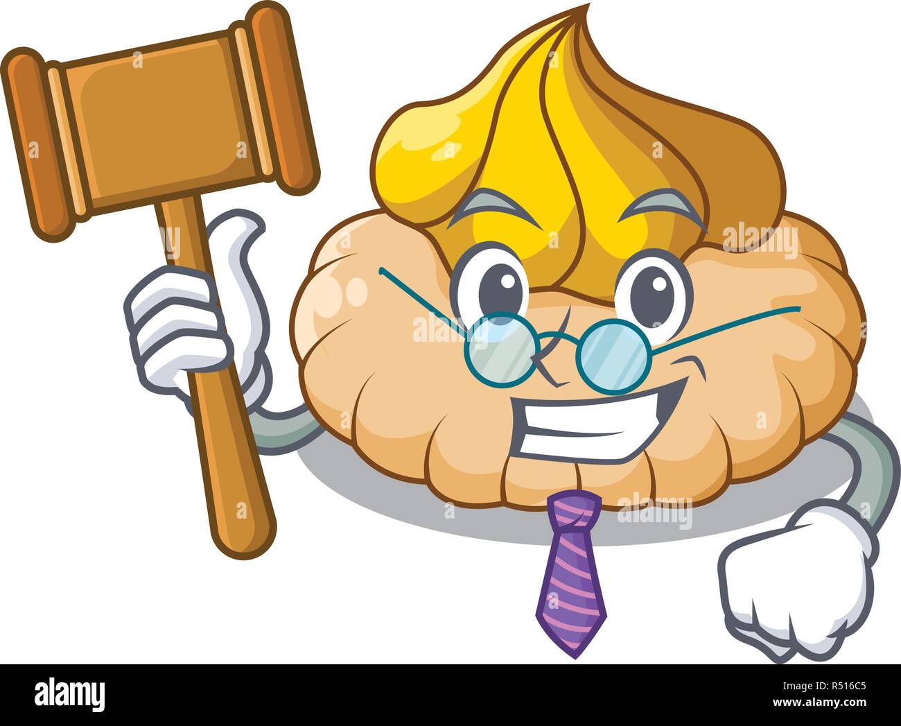 Judge ice cream biscuit on wafers cartoon Stock Vector Image & Art - Alamy