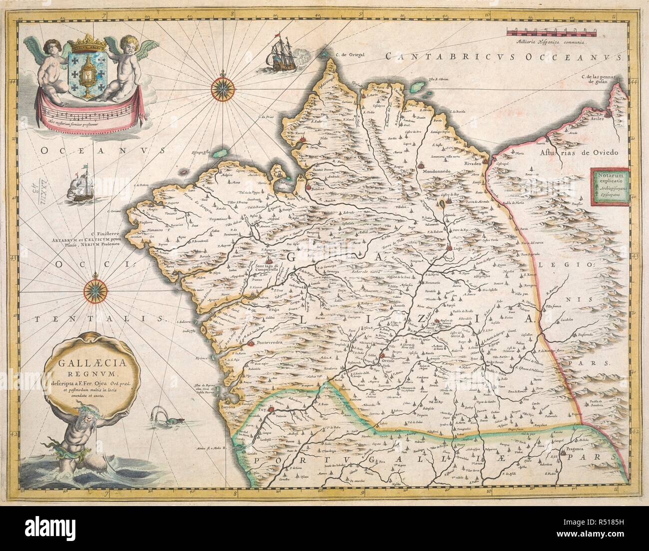 Spain map 17th century hi-res stock photography and images - Alamy