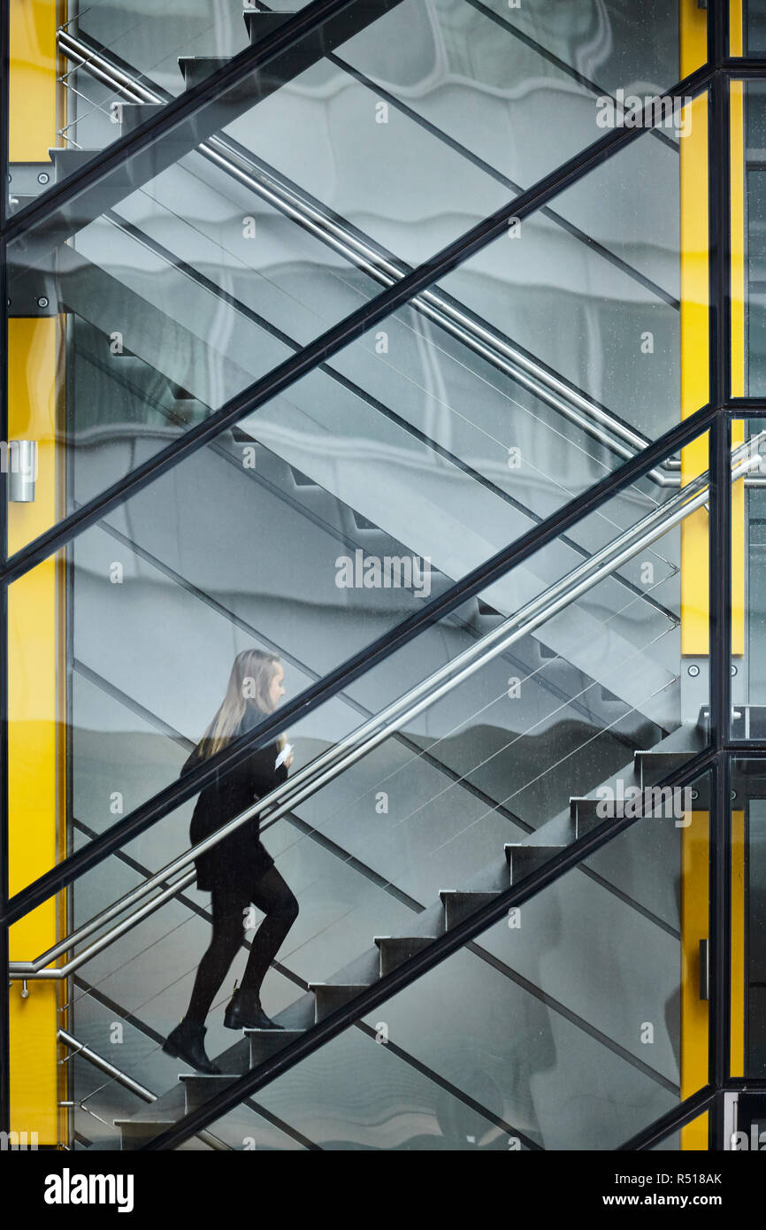 Lady Climbing Stairs High Resolution Stock Photography and Images - Alamy