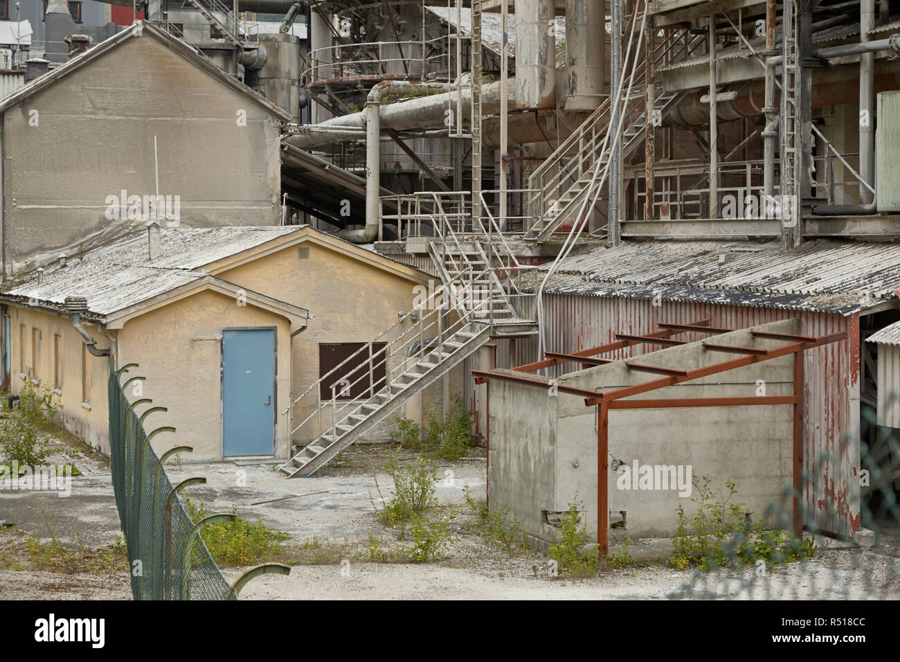 Disused factory building, Norway Stock Photo - Alamy