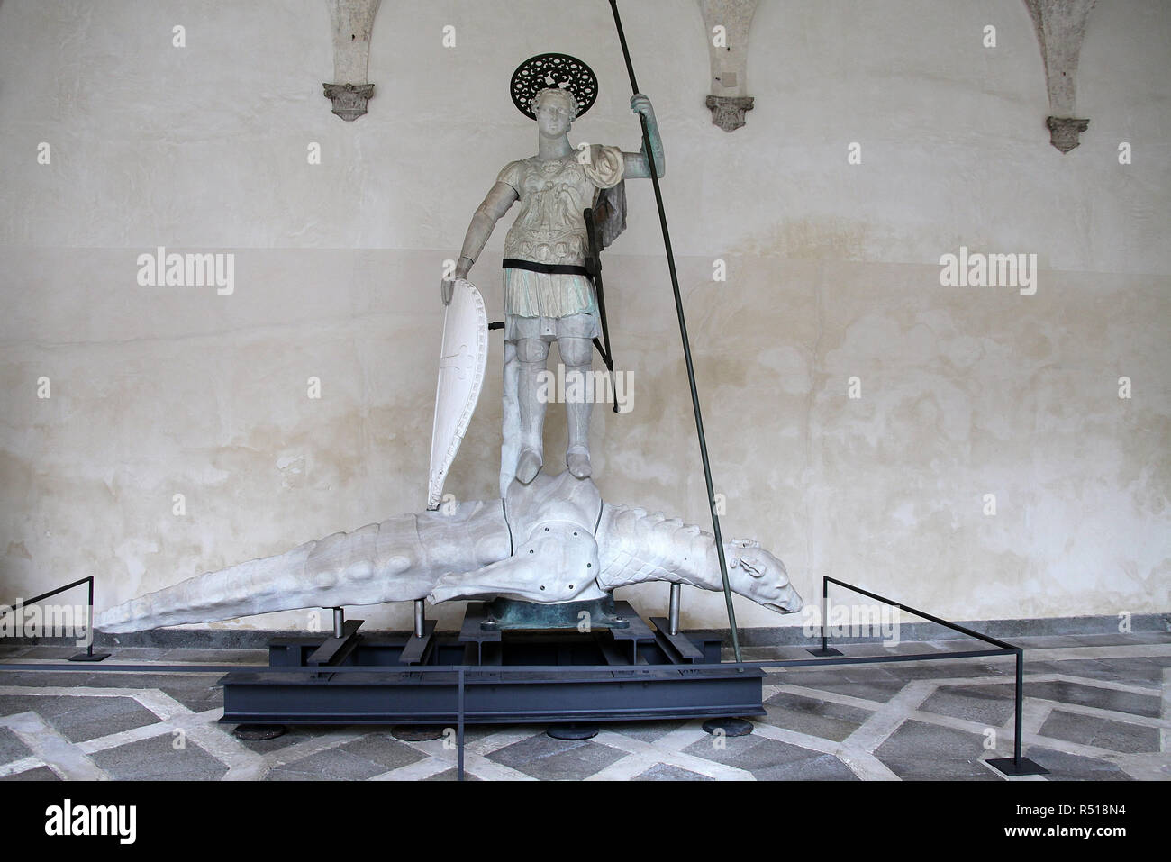 The original statue of Saint Theodore in the Courtyard of the Doges ...