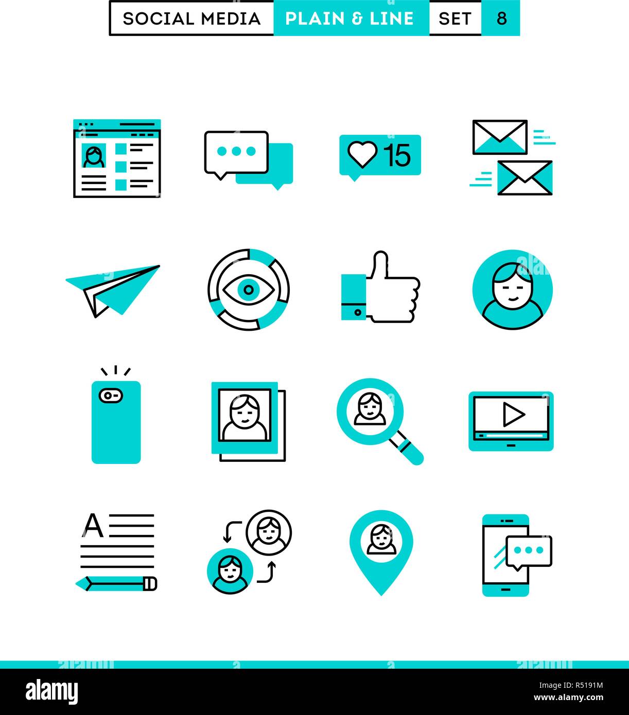 Plain Social Media Icons