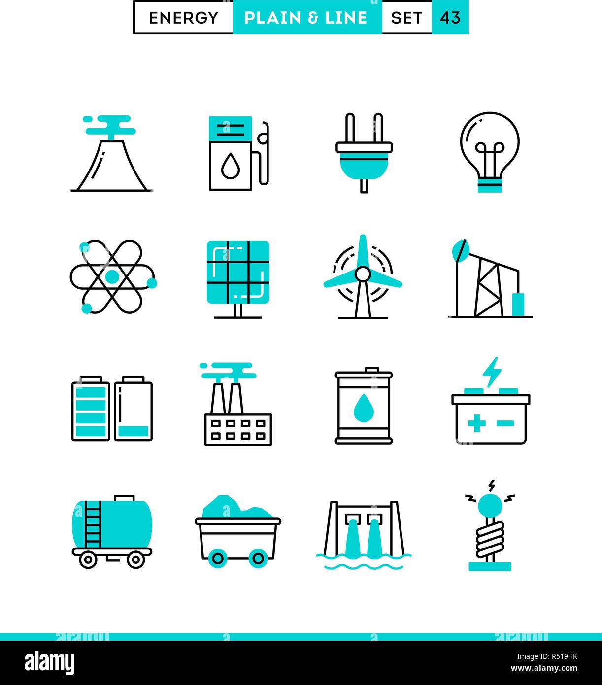 Power, energy, electricity production and more Stock Vector Image & Art ...