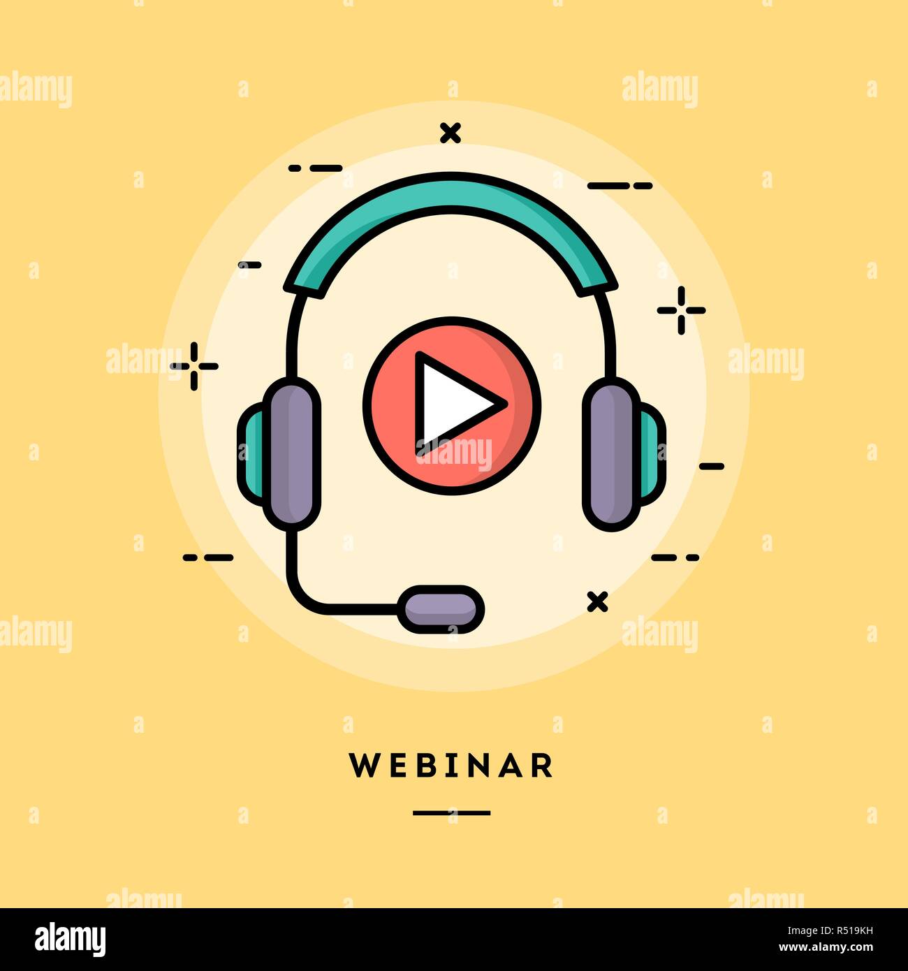 Coaching line icon concept Stock Vector Images - Alamy