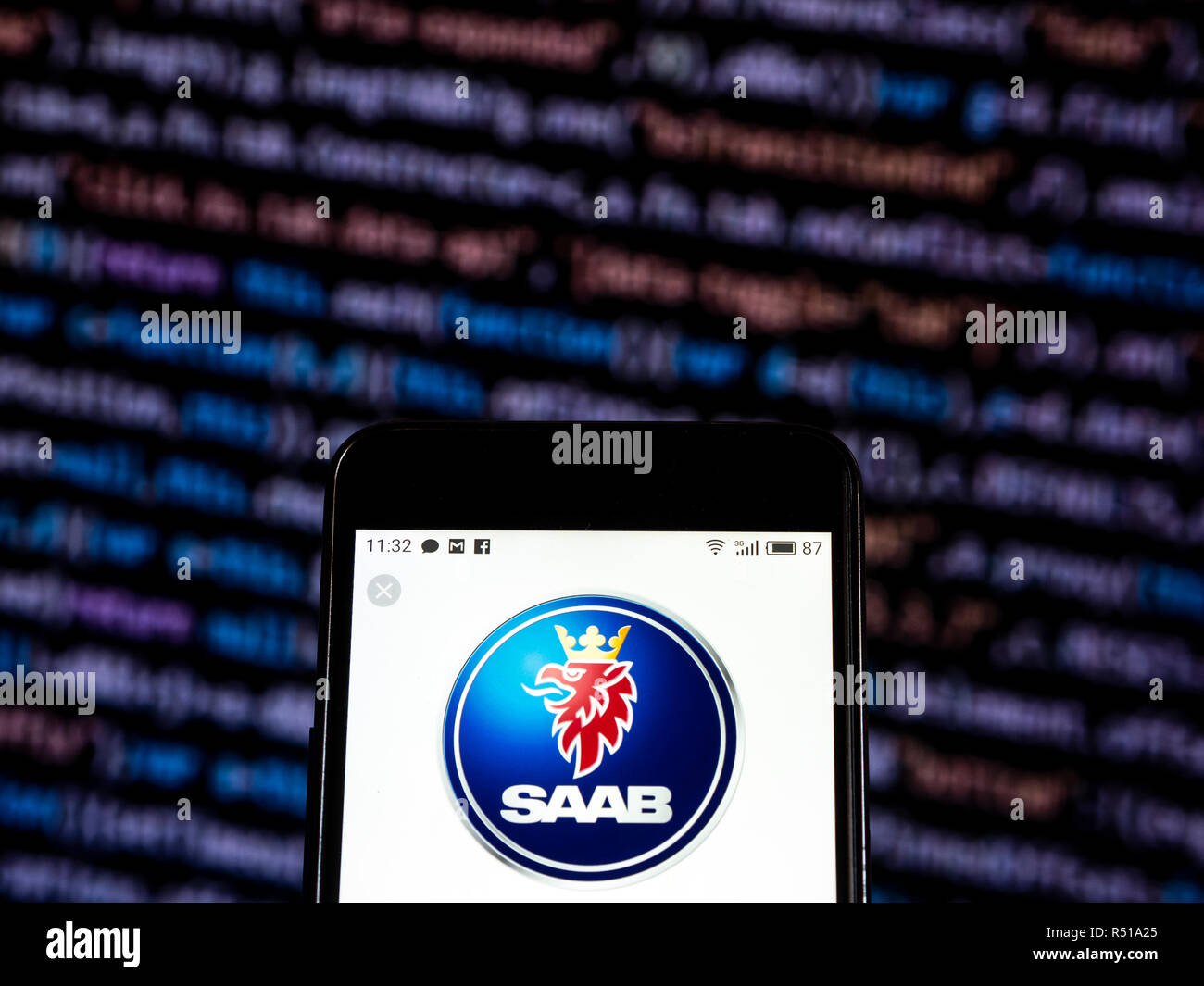 Saab logo hi-res stock photography and images - Alamy