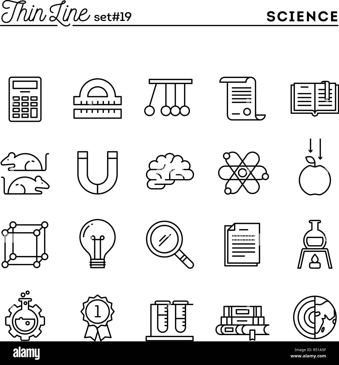 Physics experiments Stock Vector Images - Alamy