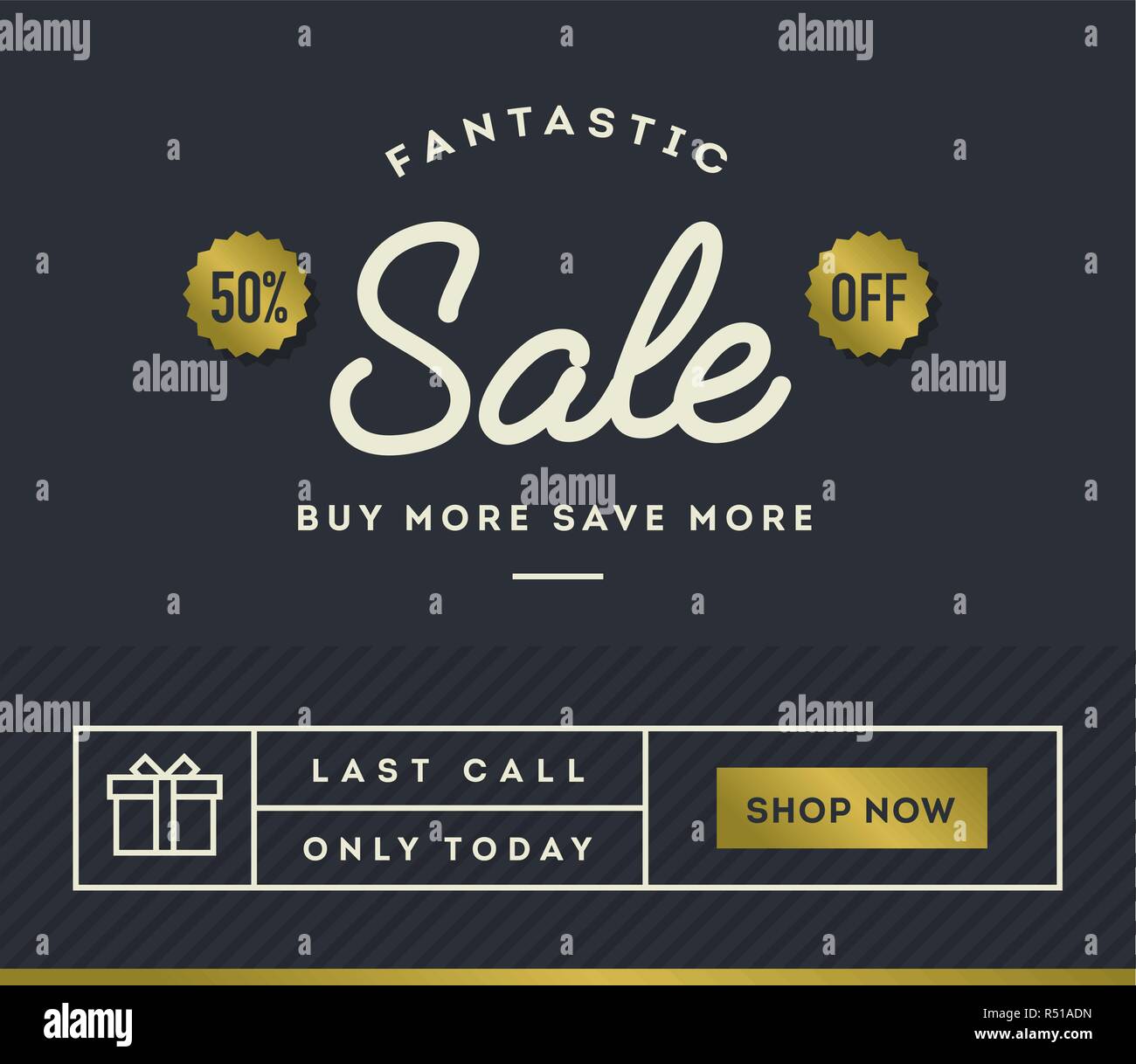 Sale, discount, online shopping banner, newsletter template Stock ...