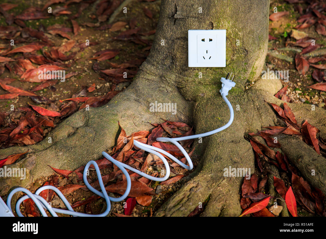 Power outlet outdoors hi-res stock photography and images - Alamy