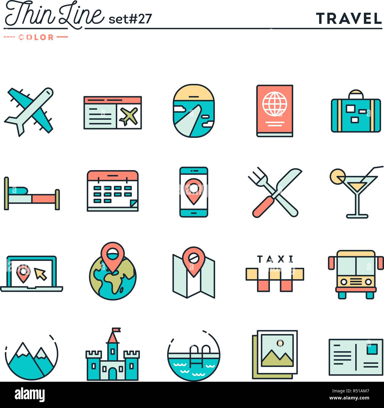 Tourism entertainment destination symbol Stock Vector Images - Alamy