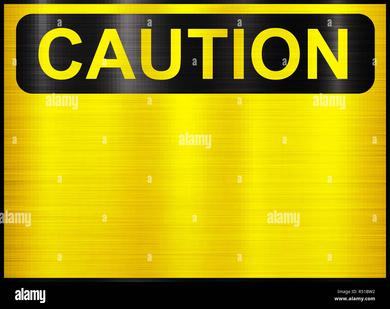 caution warning safety empty sign Stock Photo - Alamy