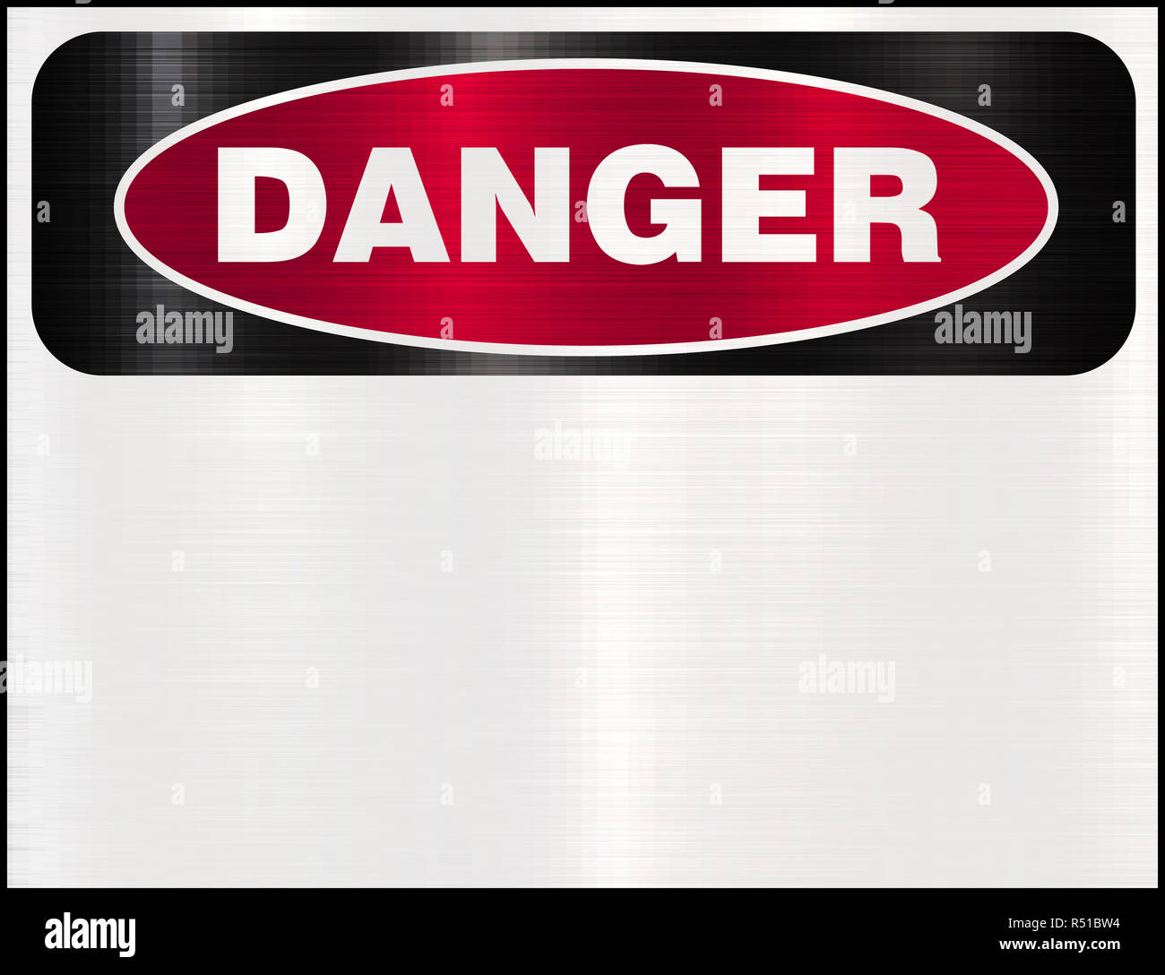 danger sign empty white Stock Photo - Alamy