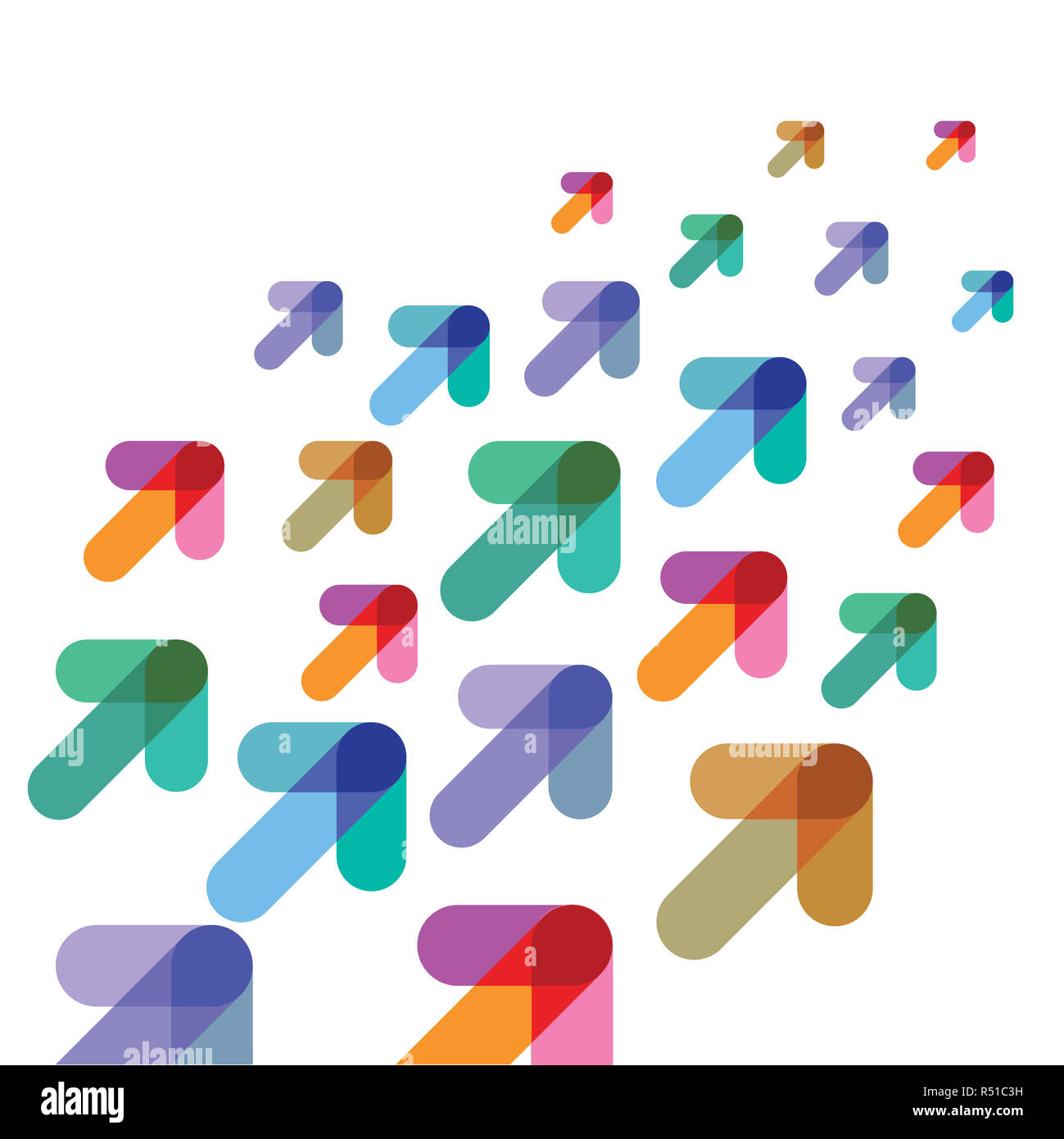 direction growth concept illustration Stock Photo - Alamy