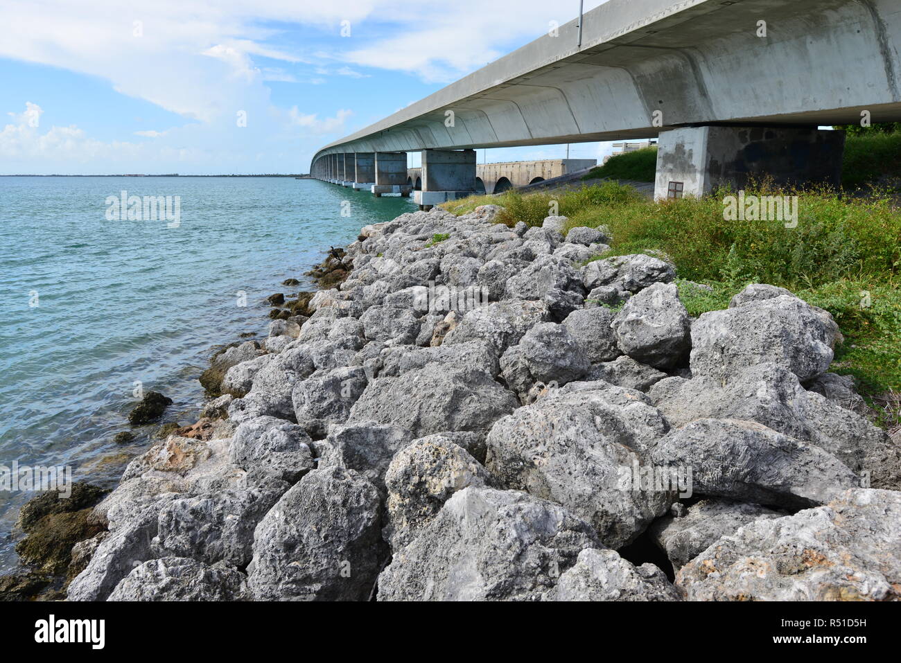 A Florida Keys crossing near Craig Key in Florida Stock Photo - Alamy