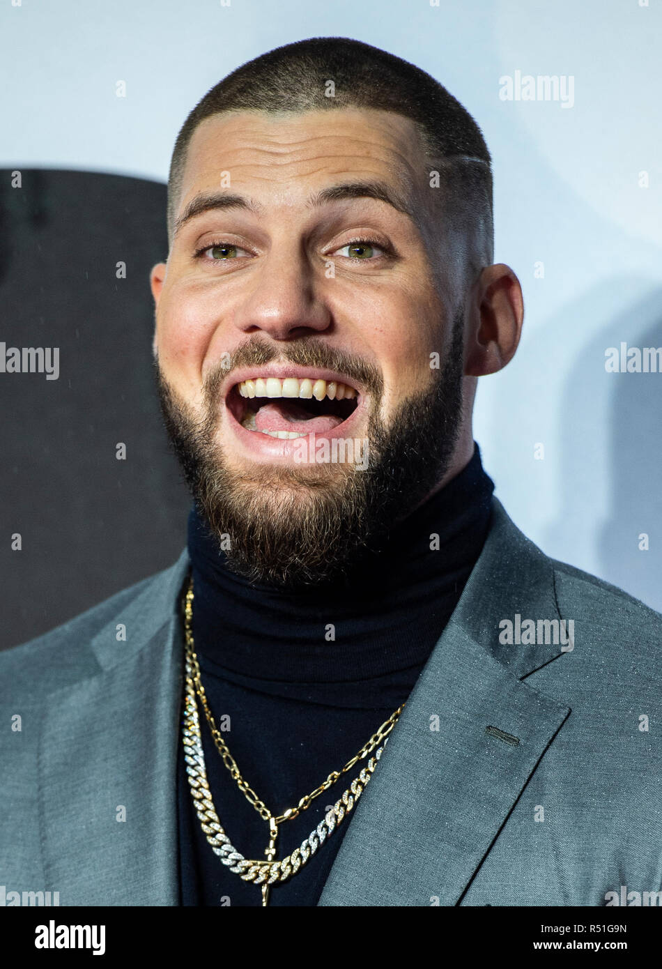 Florian Munteanu attends the European Premiere of 'Creed II' at BFI ...