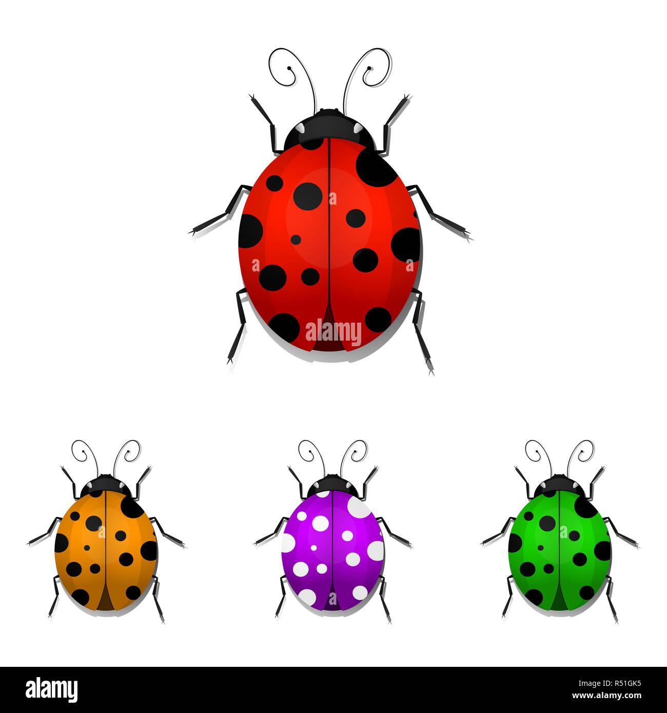Ladybugs four hi-res stock photography and images - Alamy