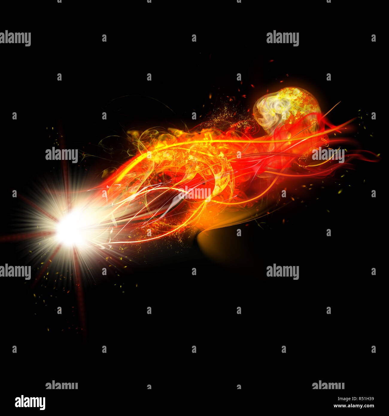 Isolated abstract realistic fire flame hi-res stock photography and ...
