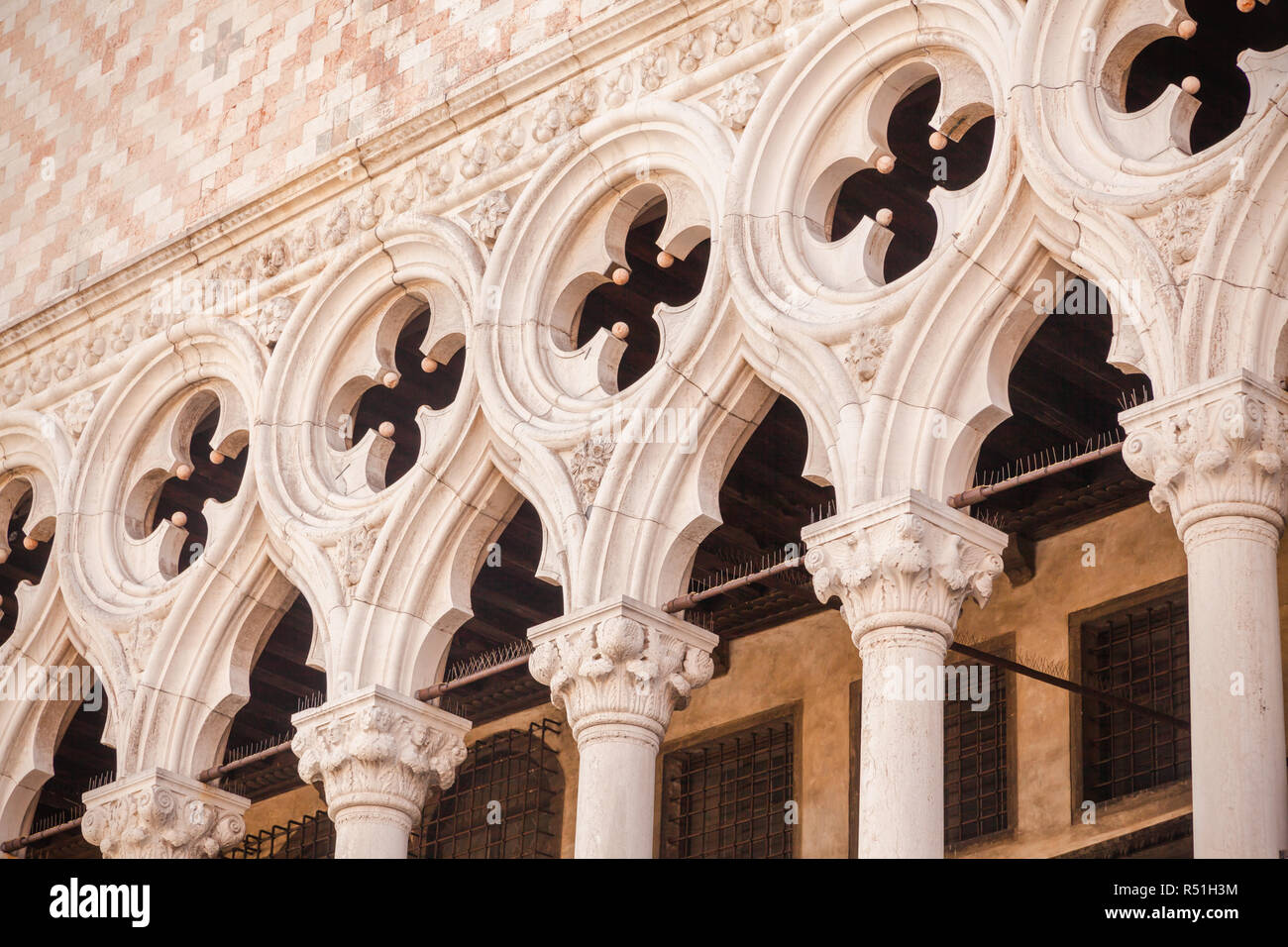 Venice, Italy - Columns perspective Stock Photo - Alamy