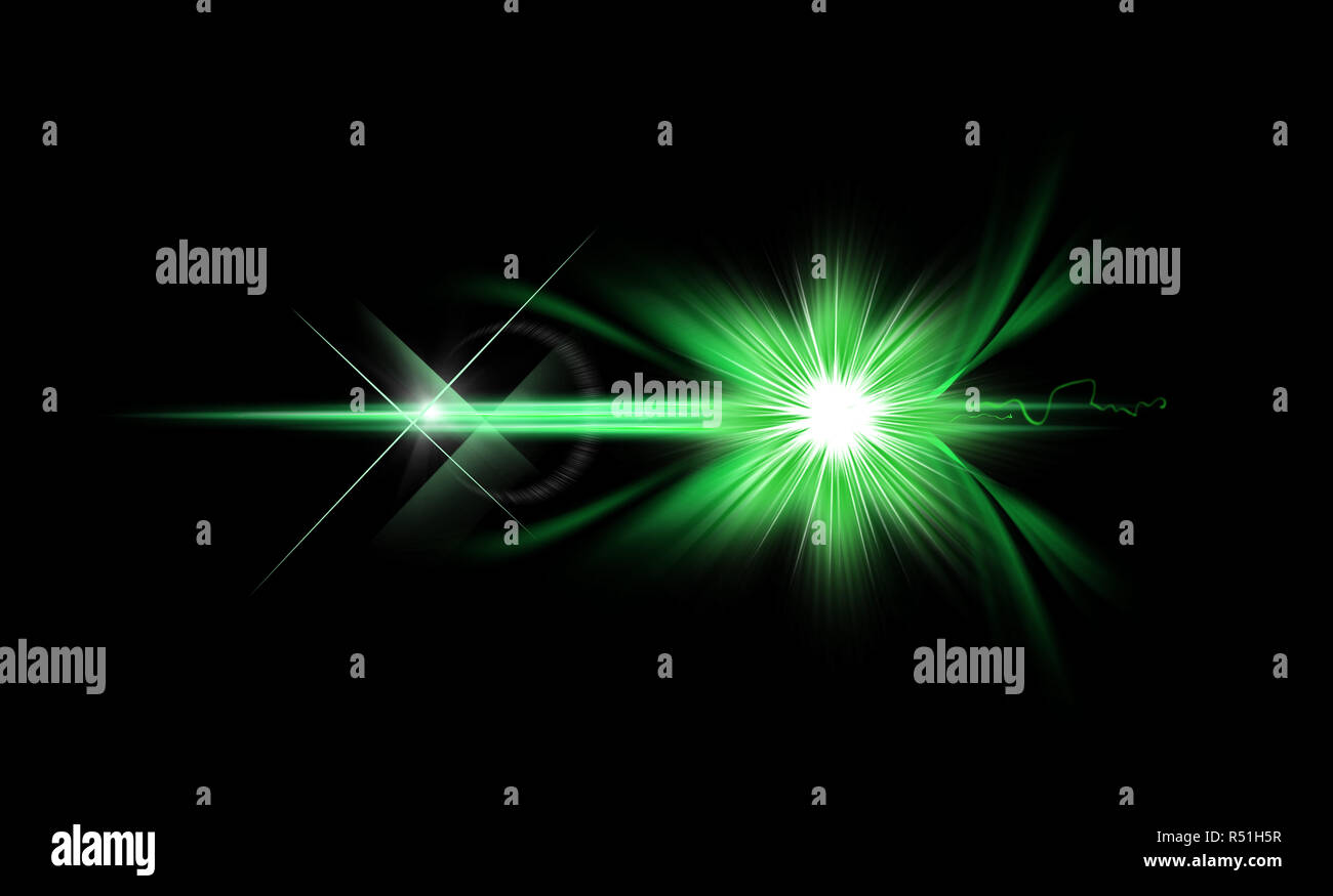 Optical Light Lens Flare and Star Effect, Realistic Flash with ...